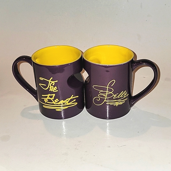 Disney | Dining | Disney Beauty And The Beast Coffee Mug Set Signature ...